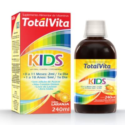 Suplemento Alimentar TotalVita Kids Sabor Laranja 2